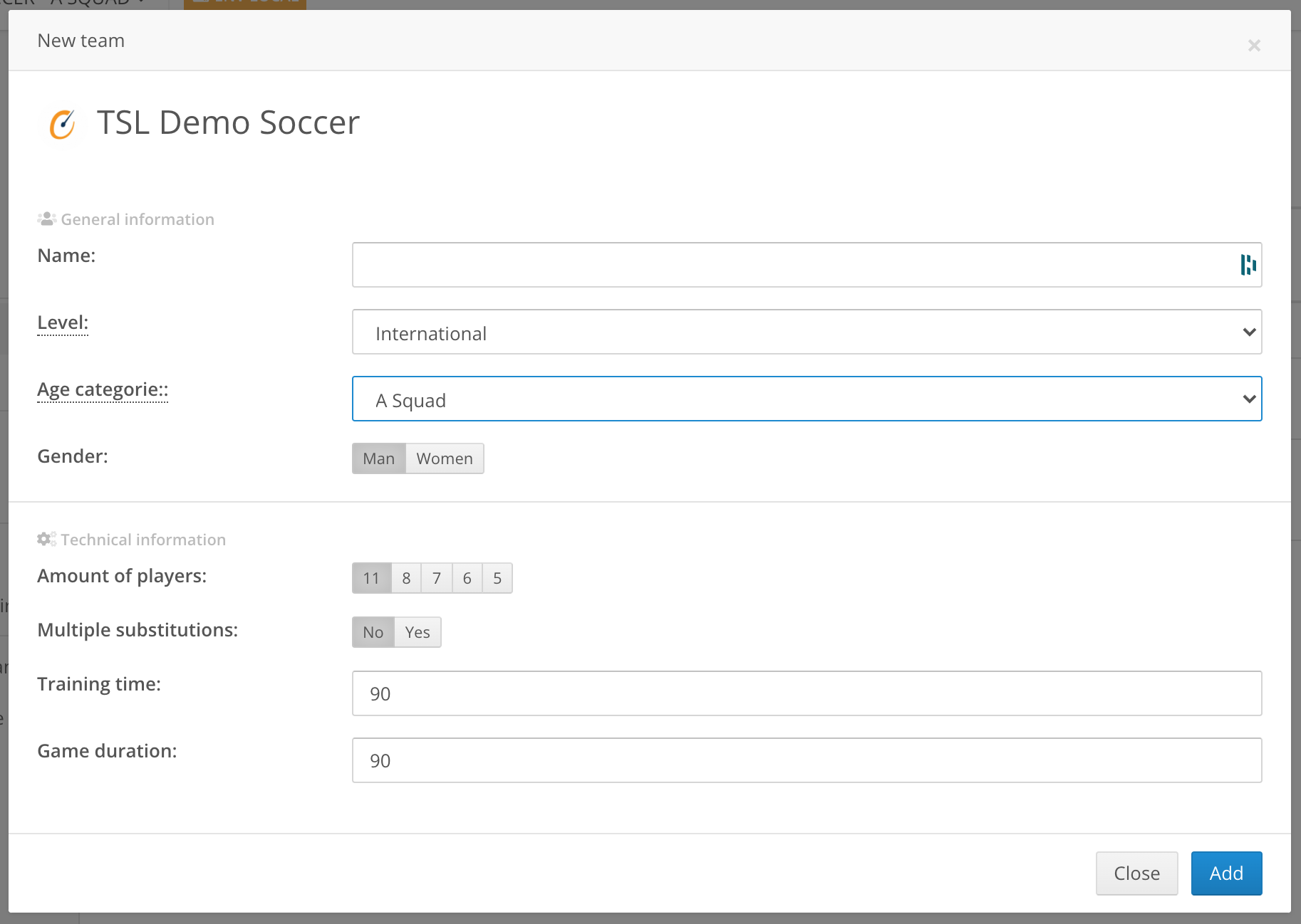 How to create a new team? - TOPSPORTSLAB DOCS